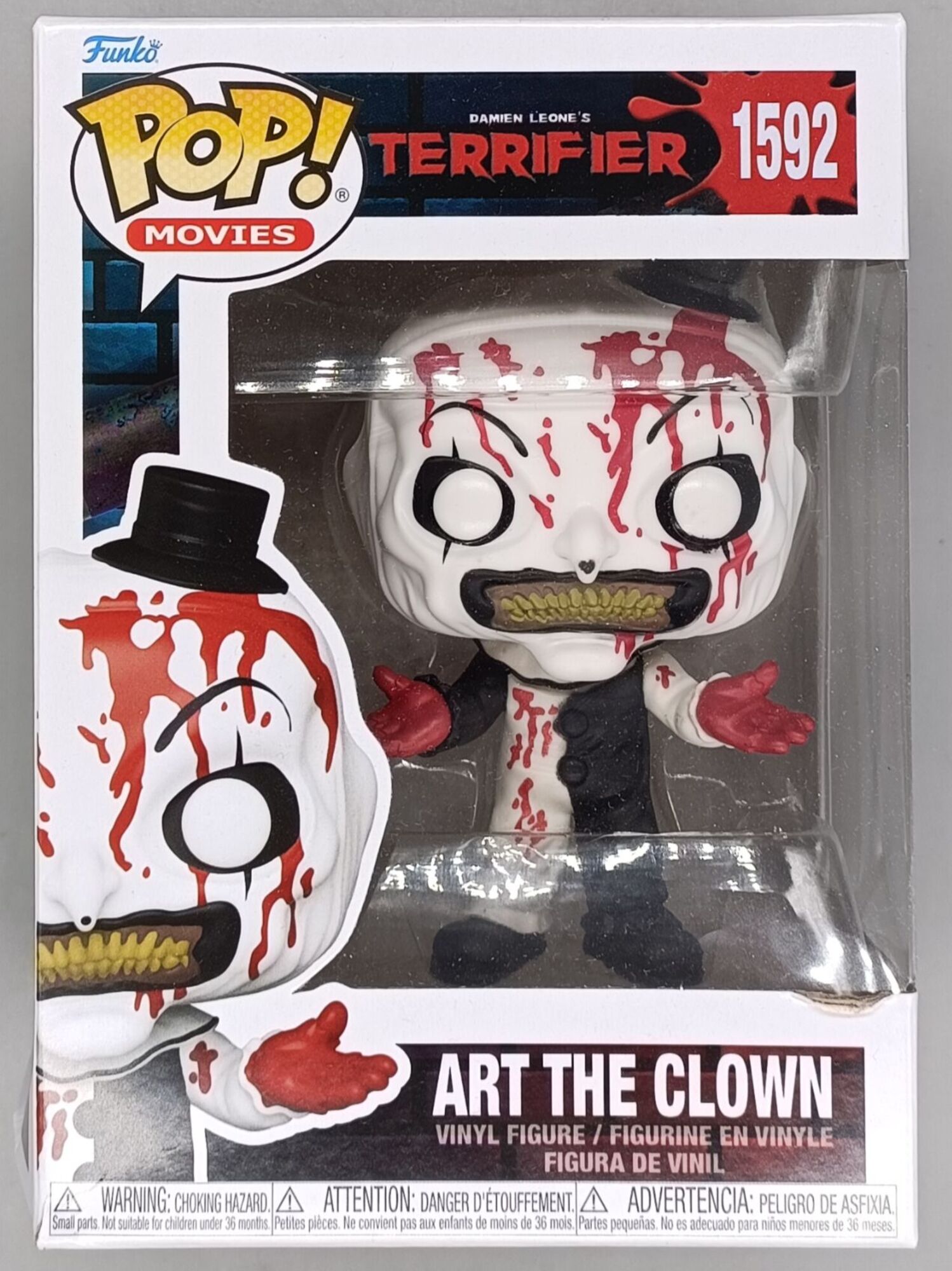 #1592 Art the Clown (Bloody) - Terrifier - Horror - DAMAGED – Funko Pops