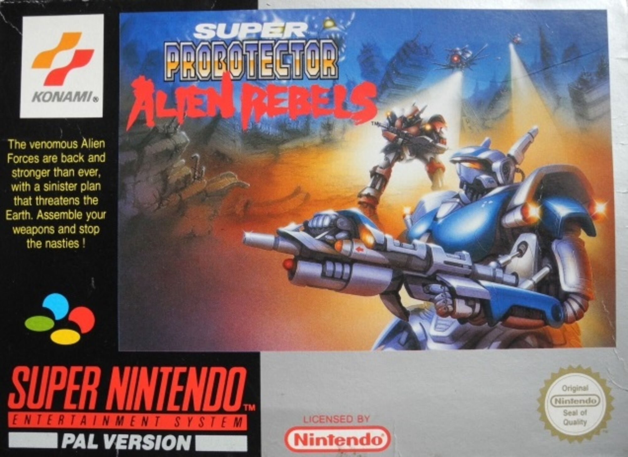 Super Probotector:Alien Rebels – Nintendo SNES